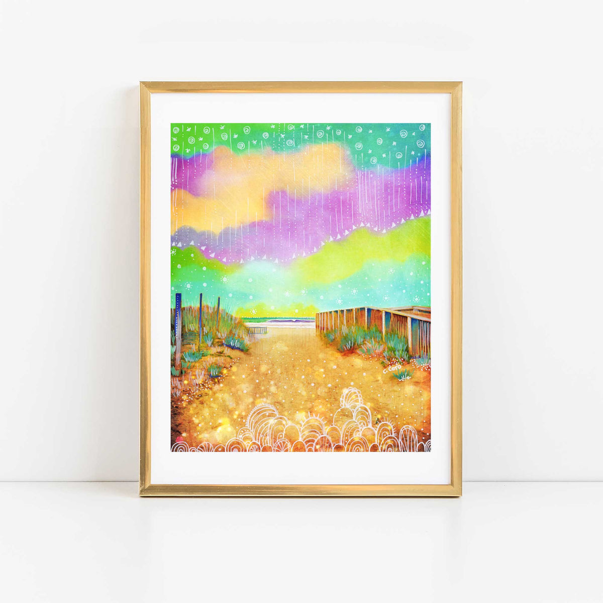 Beach Path Art Print - Wall Art for Beach Home - Beach Path II ...