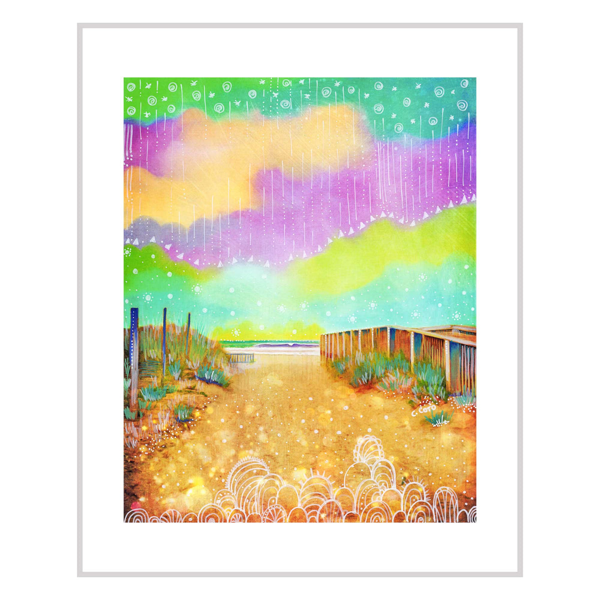 Beach Path Art Print - Wall Art for Beach Home - Beach Path II ...