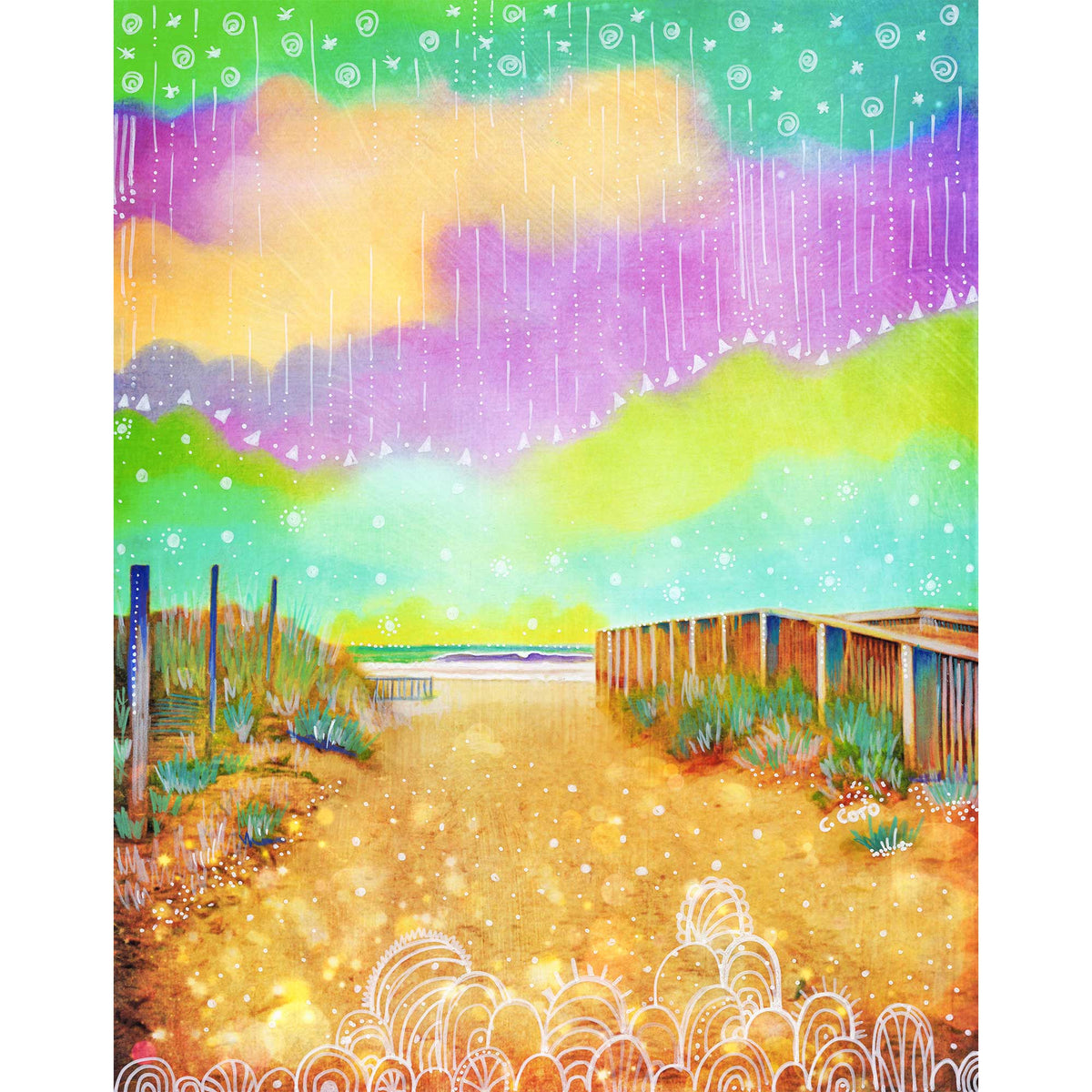 Beach Path Art Print - Wall Art for Beach Home - Beach Path II ...