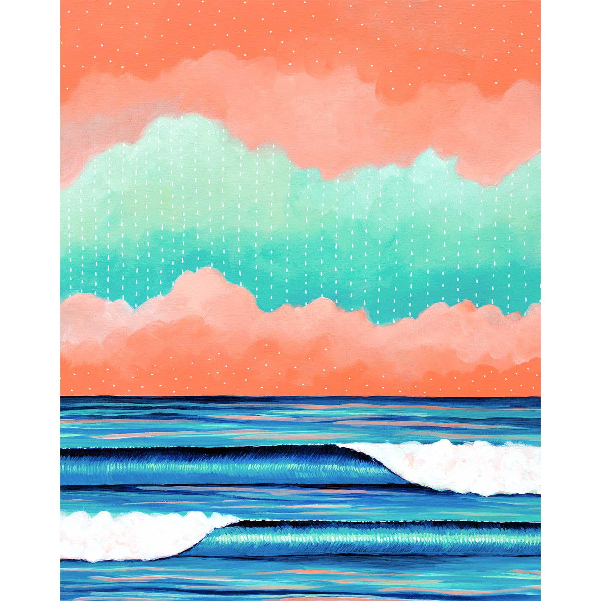 Graphic Seascape I – Carolina Coto Art