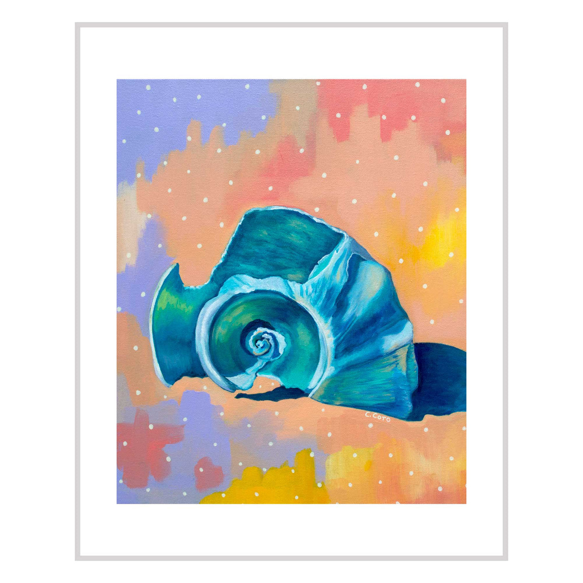 Seashell Art Print - Seashell I – Carolina Coto Art