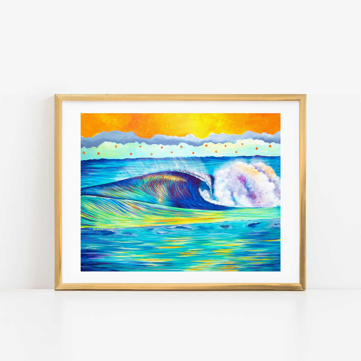 Surf Art- Wave Art Print - Wave 2.2 – Carolina Coto Art
